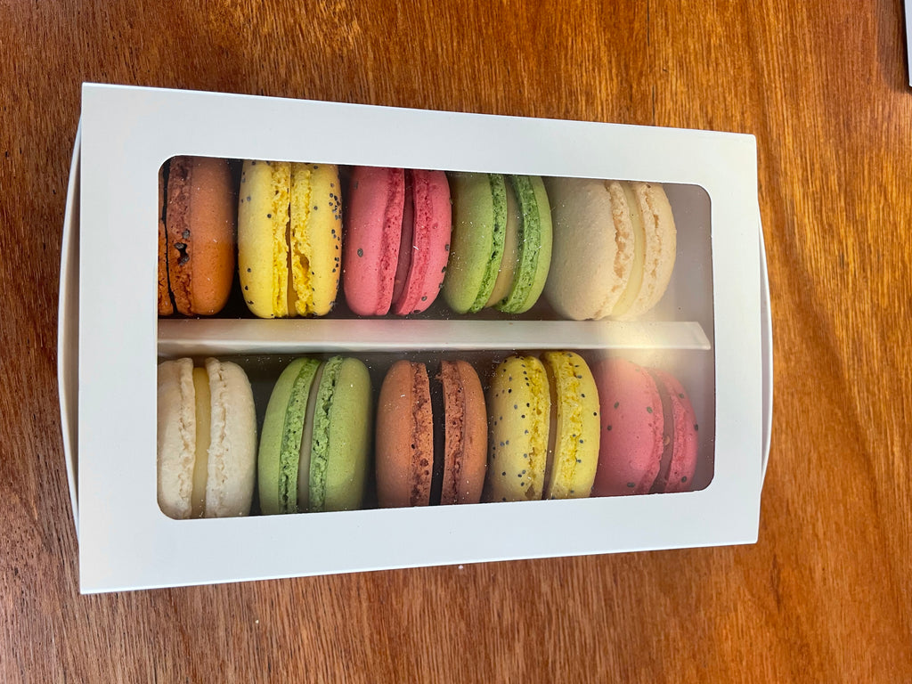 10 Mixed Flavours of Macarons in a gift box – Little French Cafe